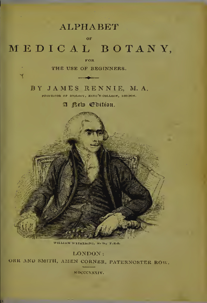 Alphabet of Medical Botany - James Rennie - World Herb Library